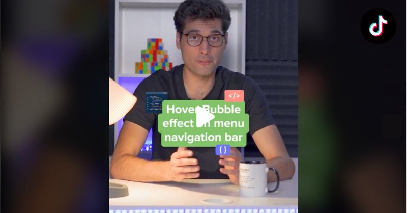 Hover Bubble Effect on Menu Navigation Bar by Creative Tim